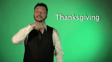 Sign Language Thanksgiving GIF by Sign with Robert - Find & Share on GIPHY