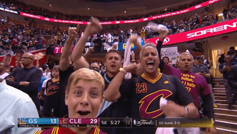 Excited Cleveland Cavaliers GIF by NBA - Find & Share on GIPHY