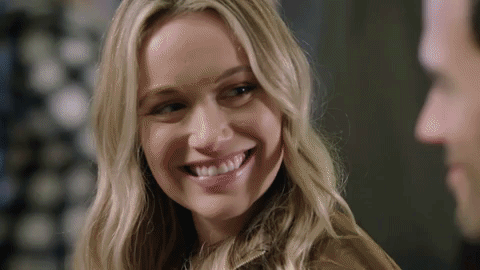 Happy Katrina Bowden GIF by Hallmark Channel - Find & Share on GIPHY