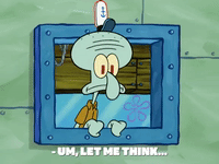 Spongebob Thinking Gif