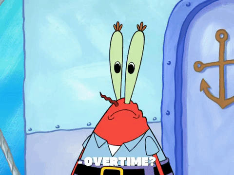 Spongebob Overtime Gif