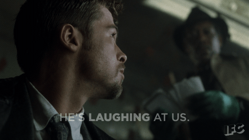 Brad Pitt GIF by IFC - Find & Share on GIPHY
