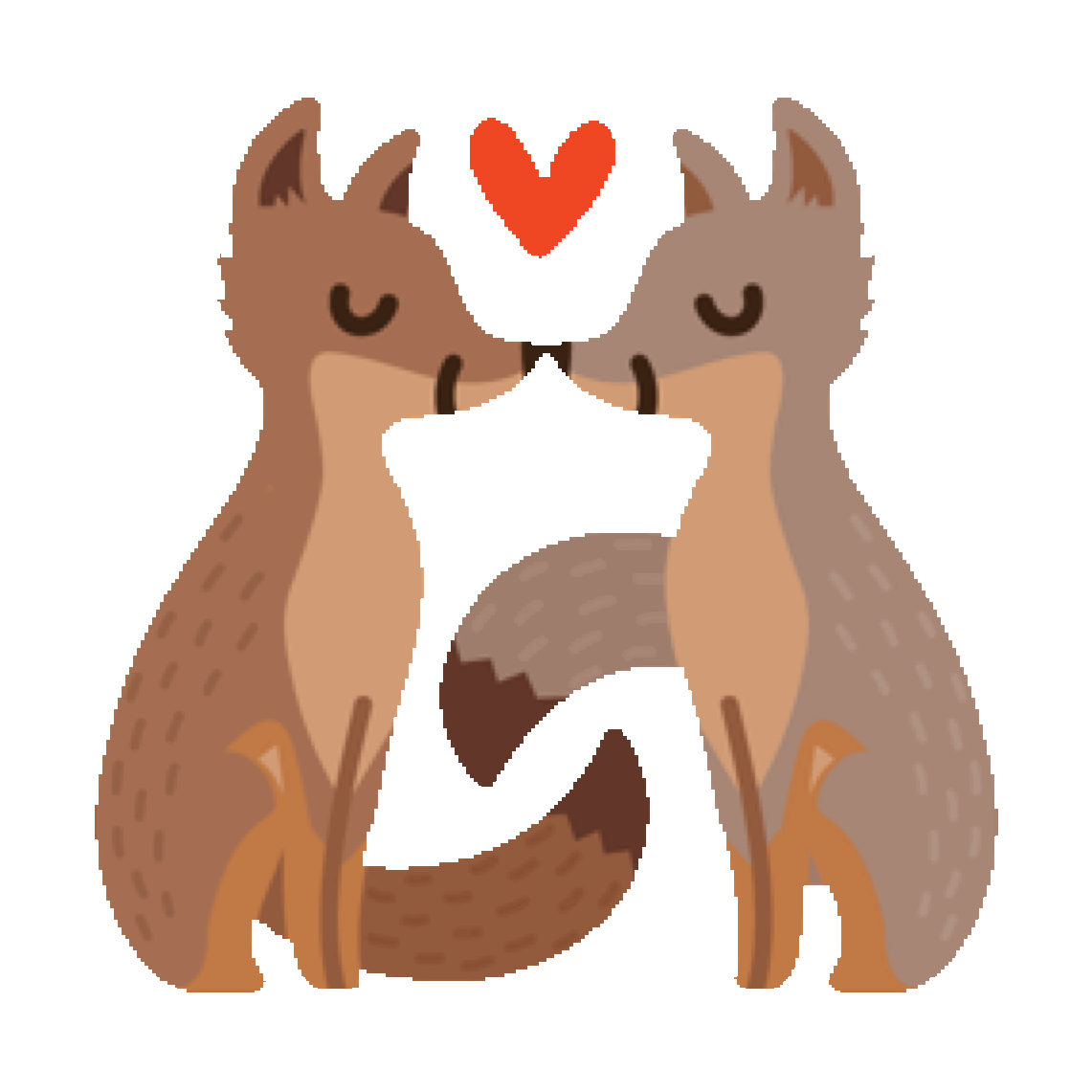 Fox Love Sticker by imoji for iOS & Android | GIPHY