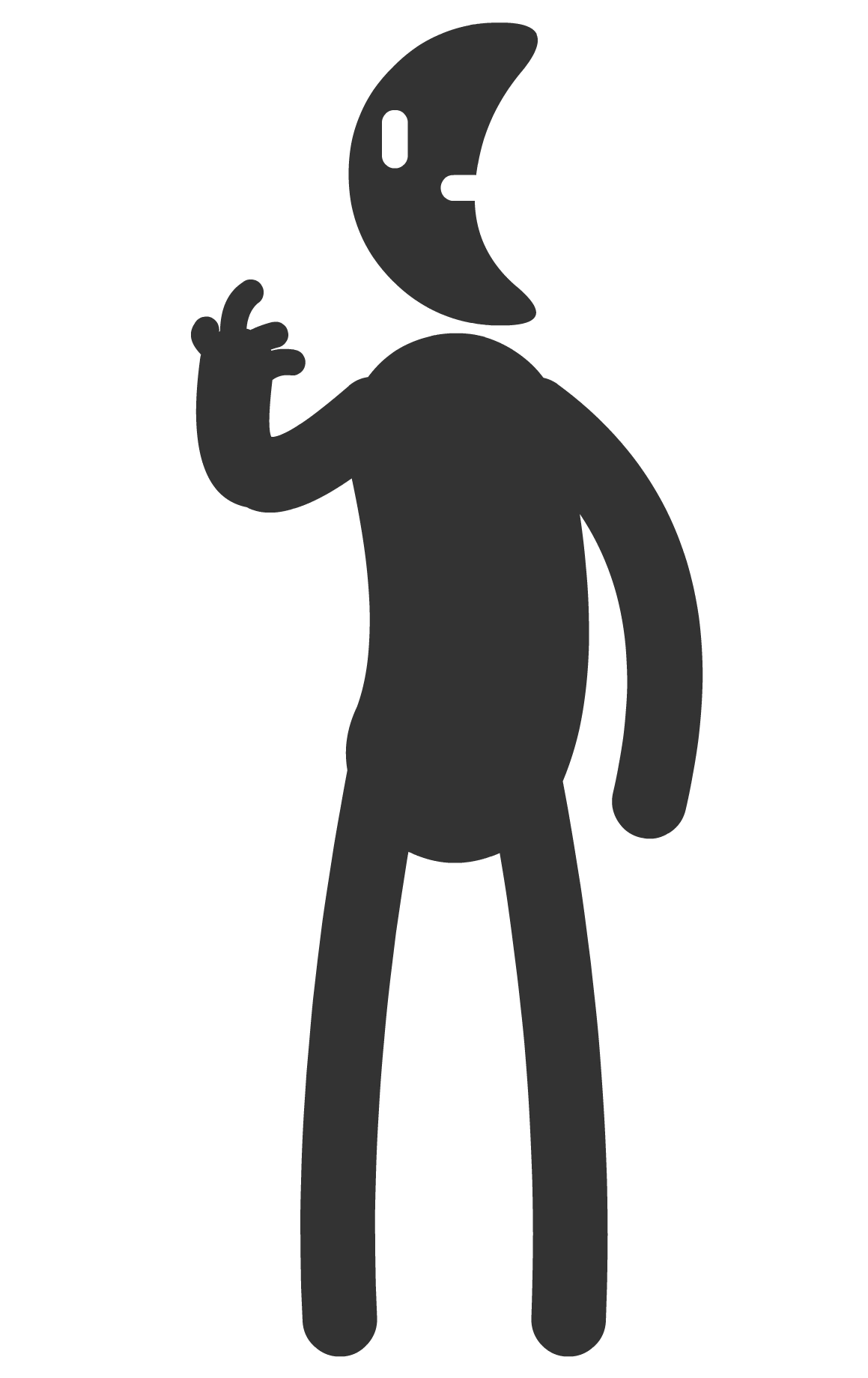 Man On The Moon Stickman Sticker by Shallow Lagoon for iOS & Android ...