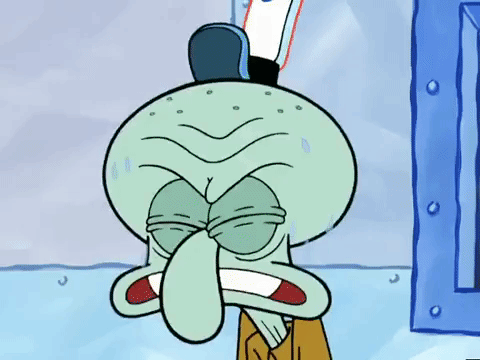 Squidward Angry Gif