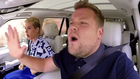 Carpool Karaoke 2017 GIF by Katy Perry - Find & Share on GIPHY