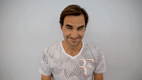 Roger Federer Hello GIF by Miami Open - Find & Share on GIPHY