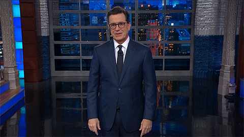 Stephen Colbert Smile GIF by The Late Show With Stephen Colbert - Find ...