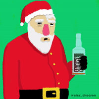 Drunk Santa Gif