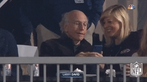Larry David Football GIF by NFL - Find & Share on GIPHY