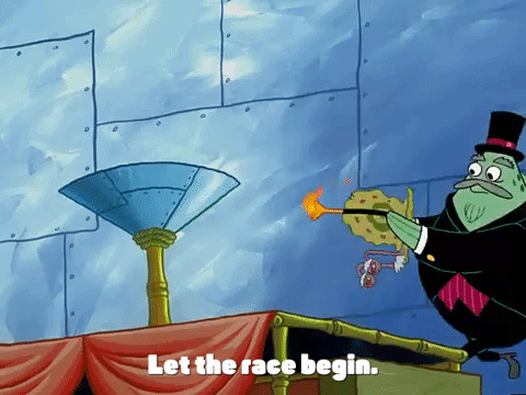 Season 3 The Great Snail Race GIF by SpongeBob SquarePants - Find ...