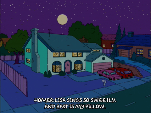 Simpson House At Night GIFs - Get the best GIF on GIPHY