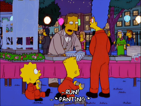 Homer Simpson Run GIF - Find & Share on GIPHY