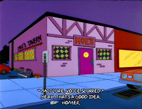 Exterior Of Moes Tavern GIFs - Get the best GIF on GIPHY