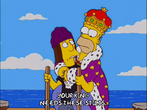 Homer Simpson King GIF - Find & Share on GIPHY