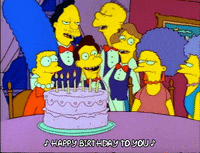 Happy Birthday Simpsons Gif