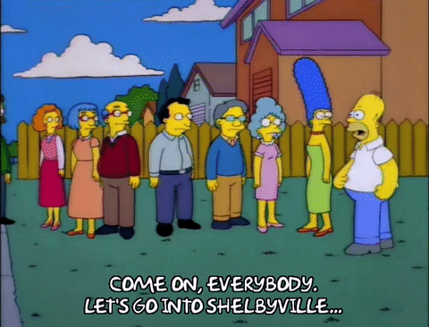 Homer Simpson Crowd GIF - Find & Share on GIPHY