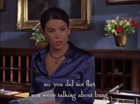 Not Flirting GIFs - Get the best GIF on GIPHY