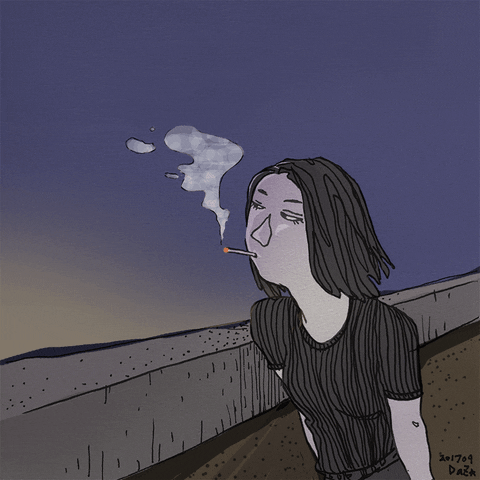 Illustration Smoking GIF by Daz - Find & Share on GIPHY
