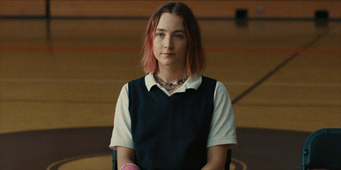 Pleased Lady Bird GIF by A24 - Find & Share on GIPHY