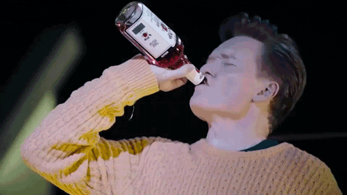 Fire Drinking GIF by Team Coco - Find & Share on GIPHY