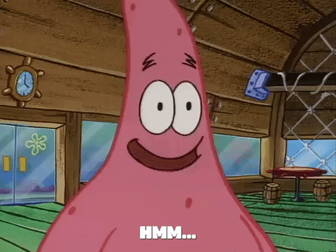 Patrick Thinking Gif