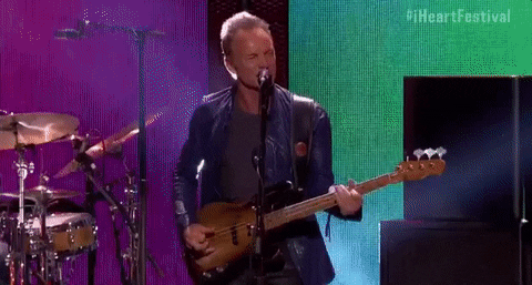 Sting Artist GIF by iHeartRadio - Find & Share on GIPHY
