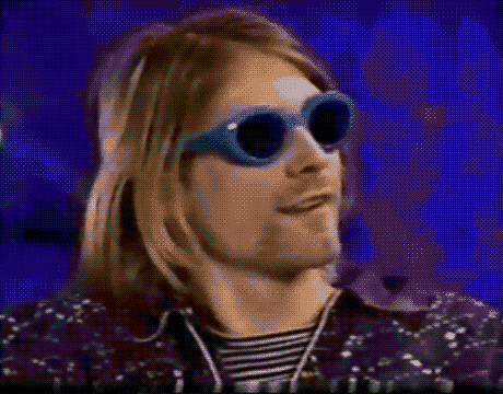 Kurt Cobain Smiling Gif