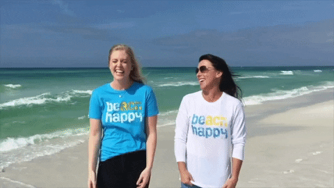 Beach Laughing GIF by 30A - Find & Share on GIPHY