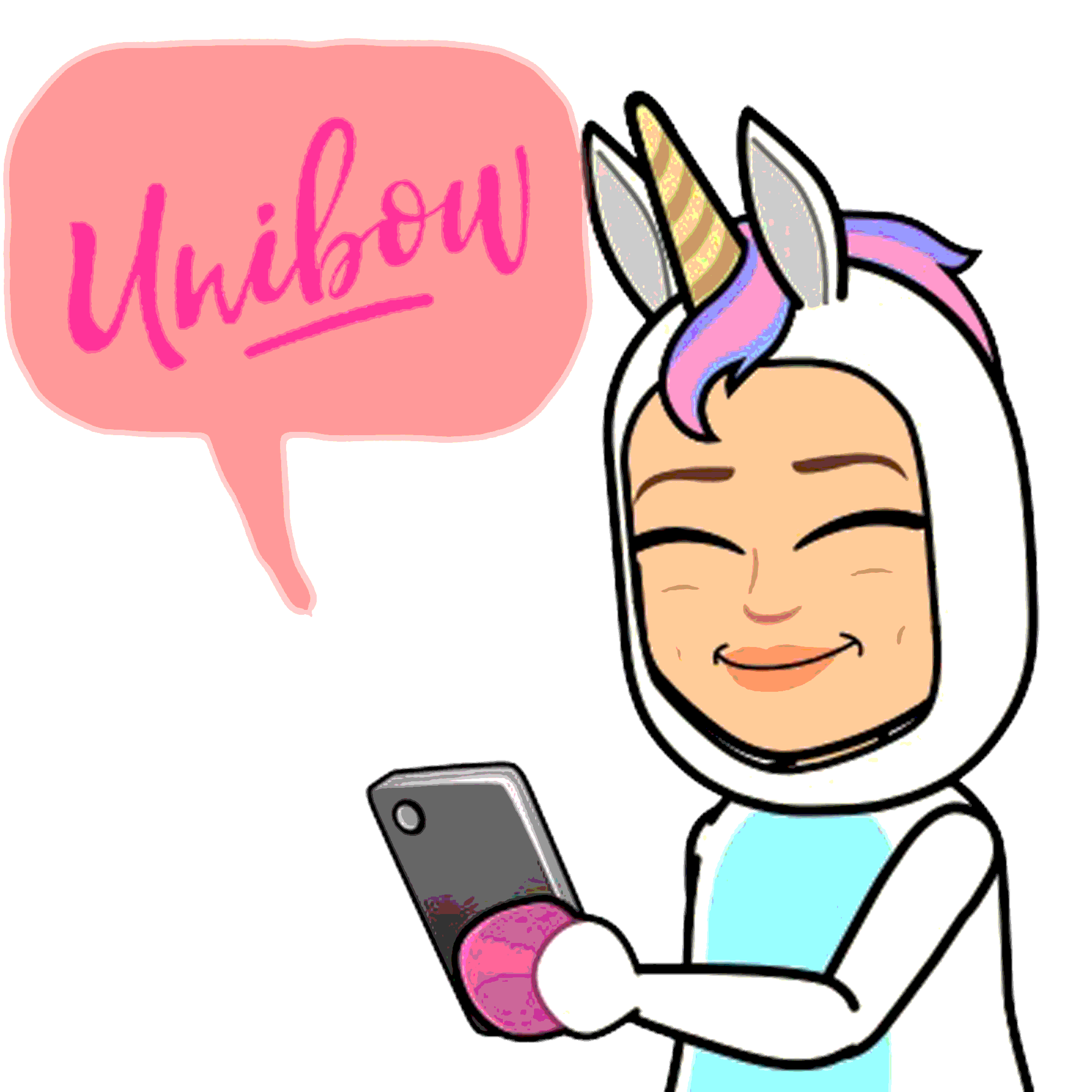 Unicorn Message Sticker by UnibowStore for iOS & Android | GIPHY