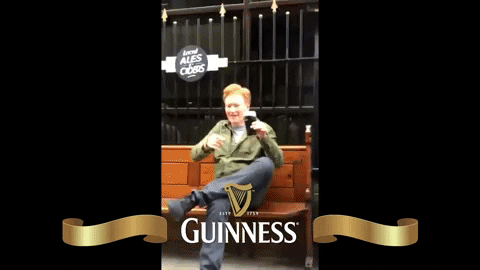 Conan Obrien Guinness GIF by Team Coco - Find & Share on GIPHY