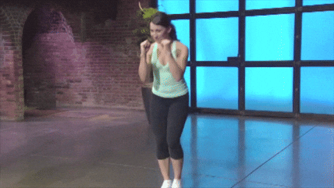 Cardio Kick GIF by Lauren - Find & Share on GIPHY