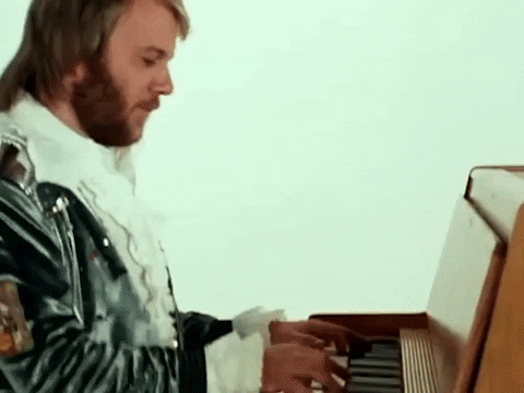 Piano Waterloo GIF by ABBA - Find & Share on GIPHY