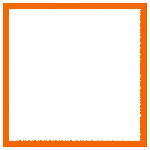Orange Frame Sticker by Rendr MASTERD for iOS & Android | GIPHY