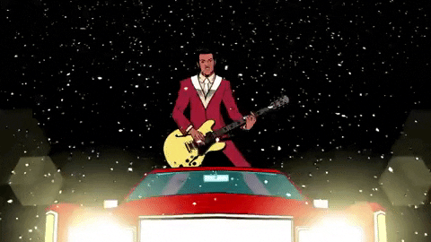 Rock And Roll GIF by Christmas Music - Find & Share on GIPHY
