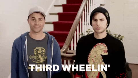 Third Wheel Friends GIF by Mark Rober - Find & Share on GIPHY