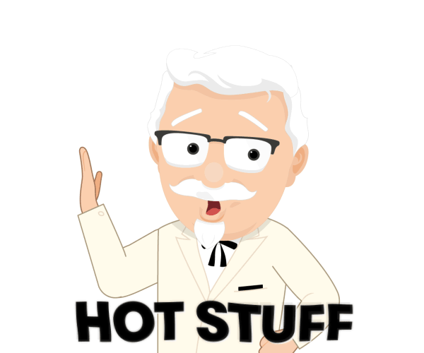 Excited Colonel Sticker by KFC Australia for iOS & Android | GIPHY