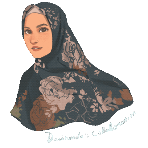Wind Hijab Sticker by Rafhi Dominic for iOS & Android | GIPHY