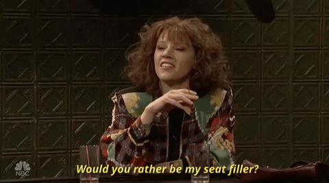 Would-you-rather-be-my-seat-filler GIFs - Get the best GIF on GIPHY