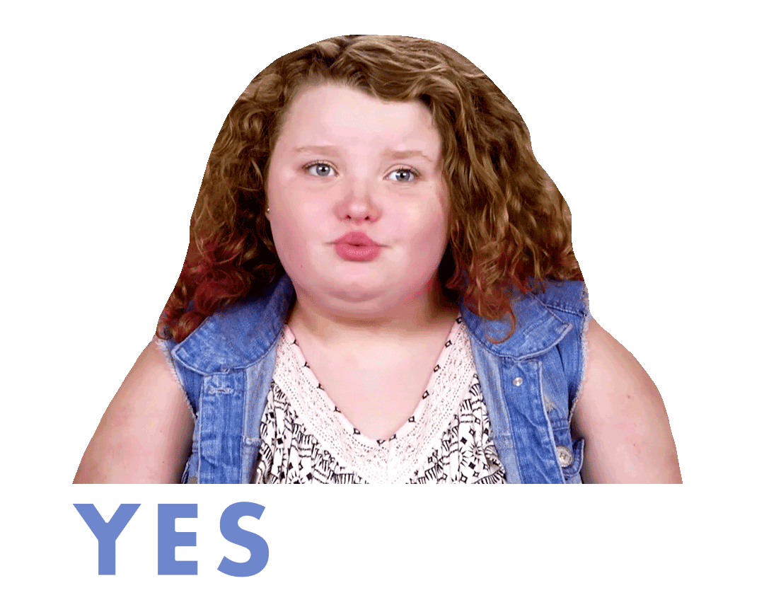 Honey Boo Boo Yes Sticker by WE tv for iOS & Android | GIPHY