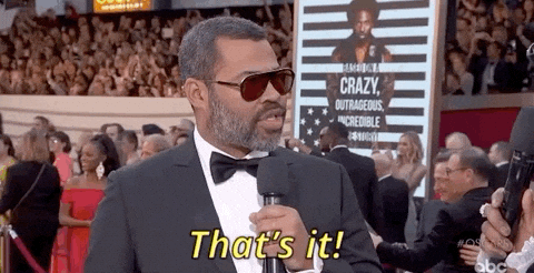 Thats It Jordan Peele GIF by The Academy Awards - Find & Share on GIPHY