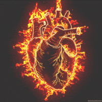 Flaming Heart Gif