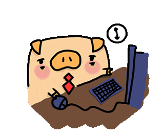 Friday Pig Sticker by Laurie Lo for iOS & Android | GIPHY