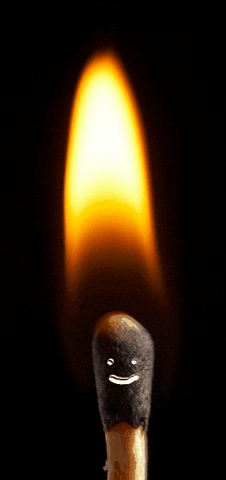 Fire Smile GIF by grrrri - Find & Share on GIPHY