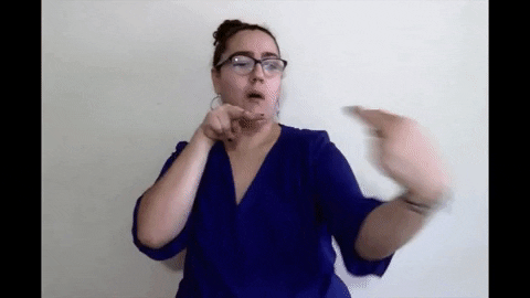 Asl Disagree GIF - Find & Share on GIPHY