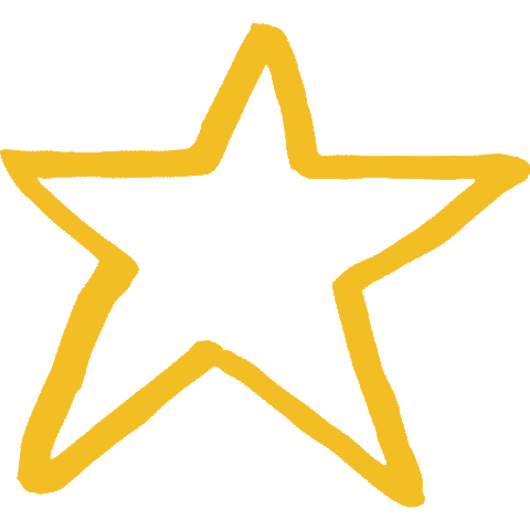 Gold Star Art Sticker by primarydotcom for iOS & Android | GIPHY