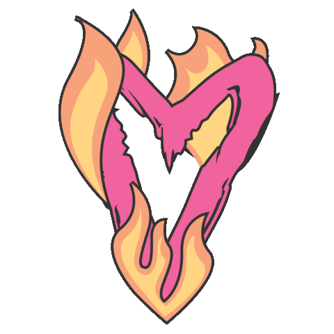 Flaming Heart Gif