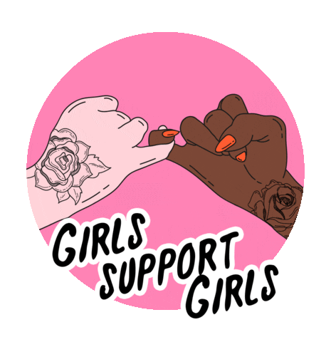 Girl Power Feminist Sticker by Moli Fernyx for iOS & Android | GIPHY