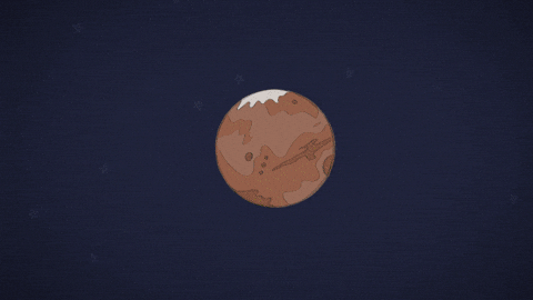 Planet Mars Animated Gif
