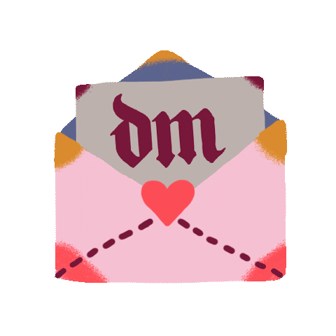 Letter Dm Sticker by maruhrz for iOS & Android | GIPHY